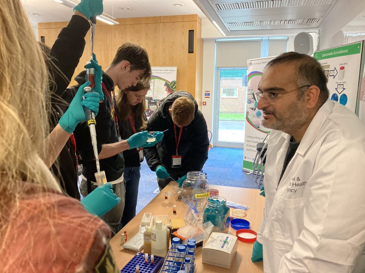 Godalming College student visit APHA