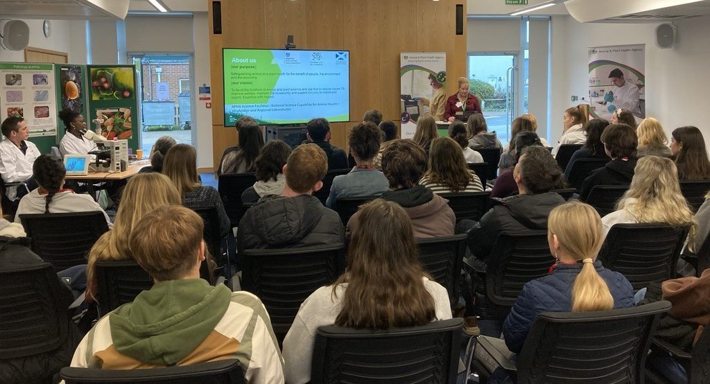 Godalming College student visit APHA