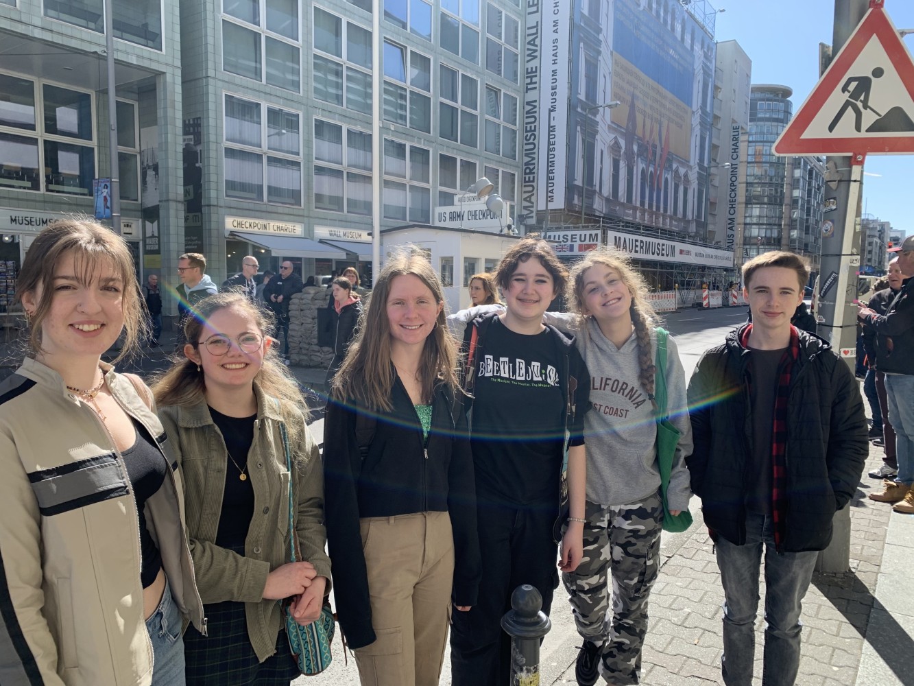 German language students and history students visit Berlin