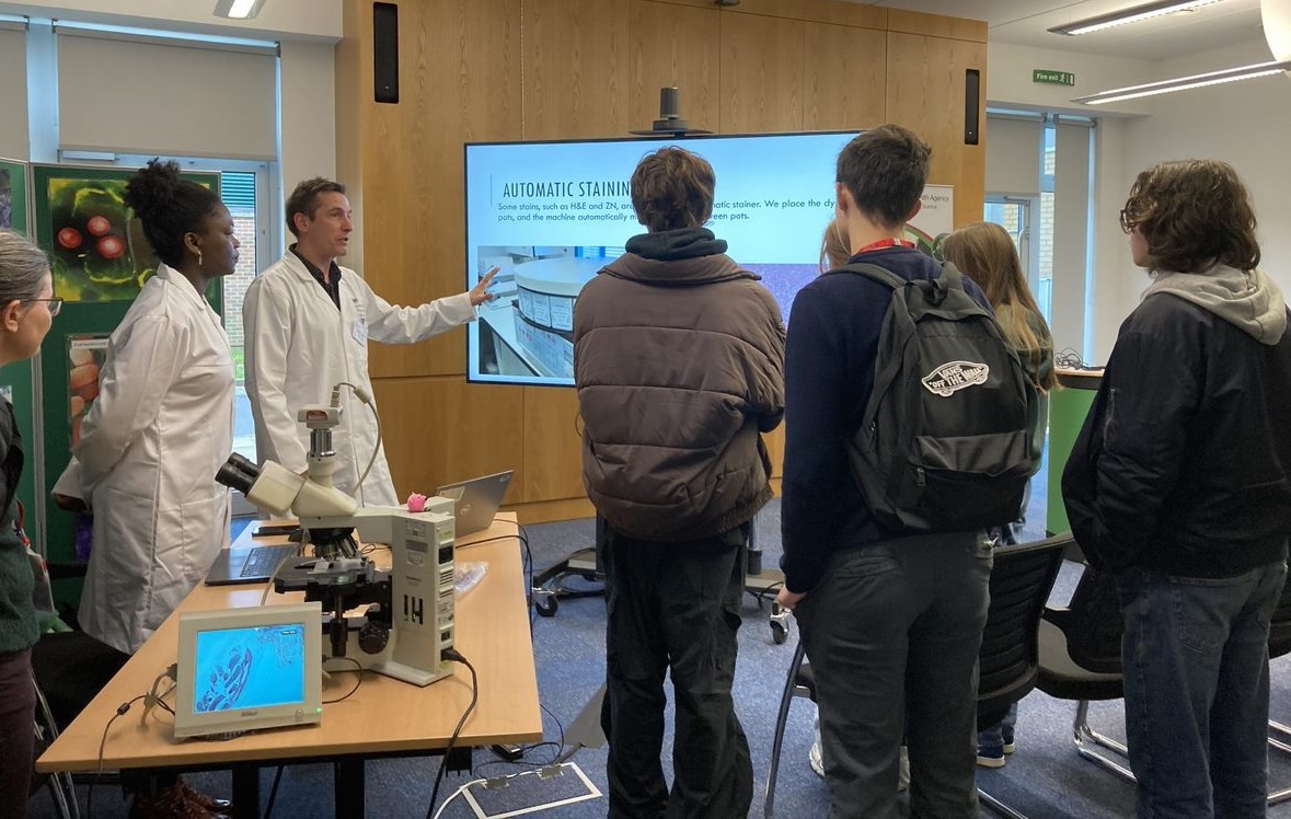 Godalming College student visit APHA