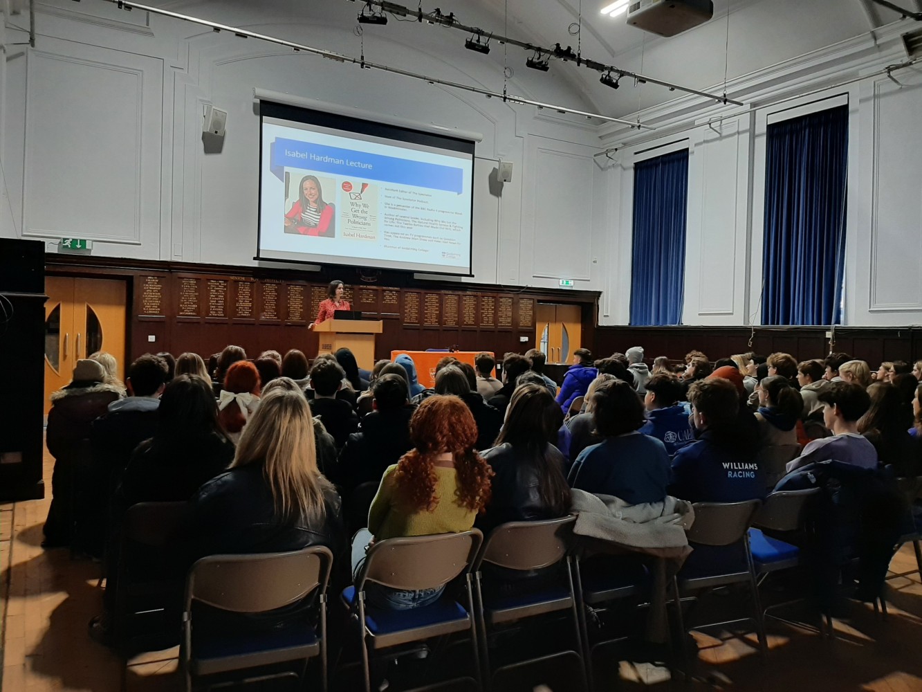 Isabel Hardman comes back to Godalming College