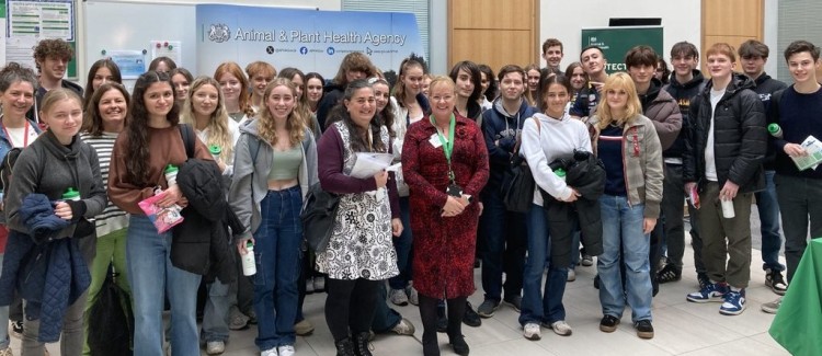 Godalming College student visit APHA